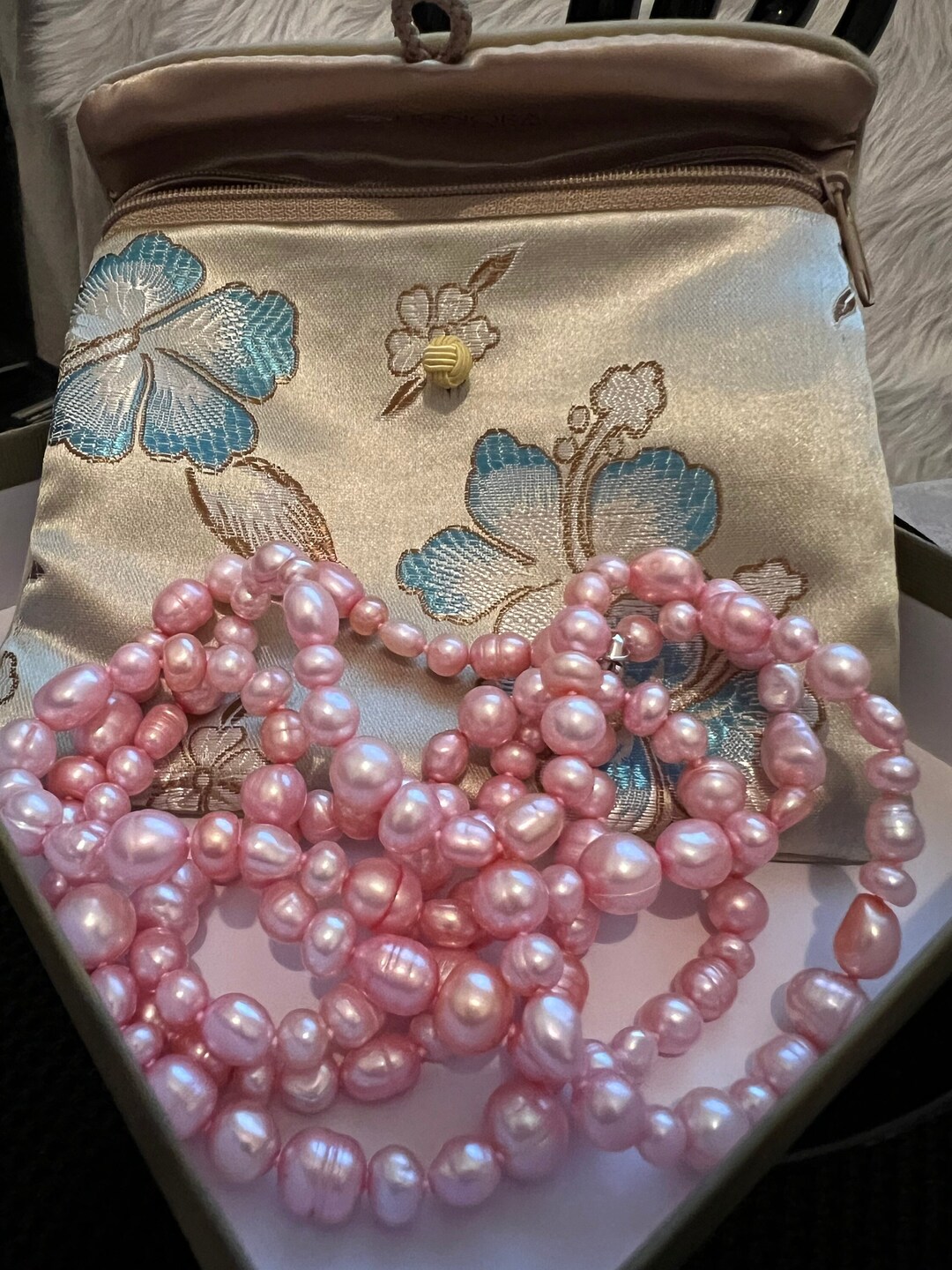 Honora Sterling Silver Pink Culture Ringed Fresh Water Pearl 50 ...