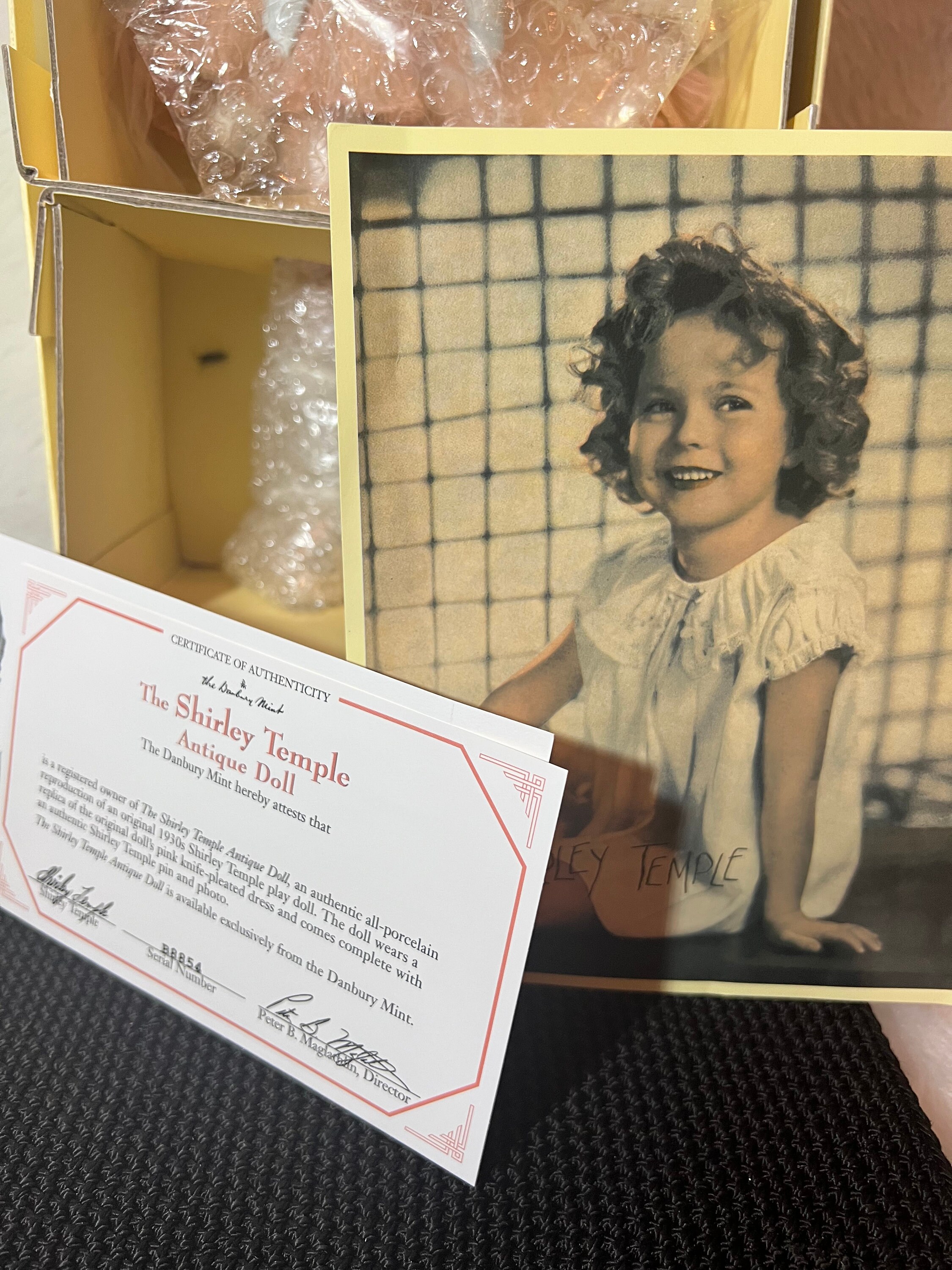 Danbury Mint Doll Shirley Temple 1930 Curly Top Reproduction Porcelain ...