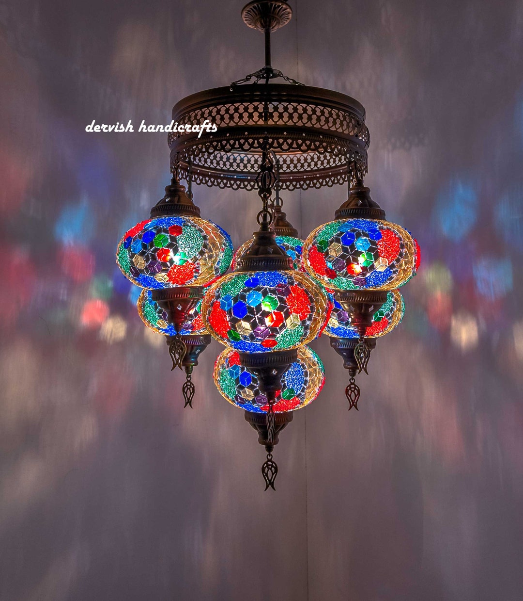 FREE SHIP Turkish Lamp Ceiling Fixture Chandelier Light - Etsy