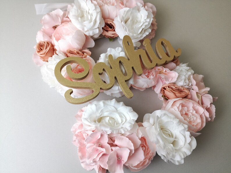 Flower Letters Floral Letter Nursery Wall Decor Floral Wall | Etsy