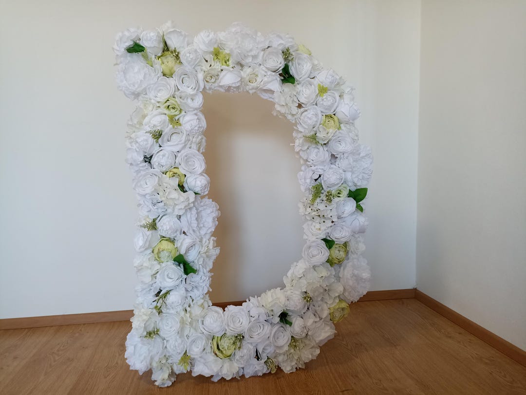 Custom Floral Letter Sign Large Floral Wedding Letters Huge Floral ...