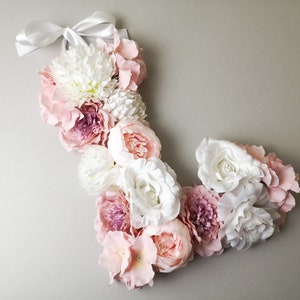 Daughters Room Floral Letter S Personalized Nursery Letter Baby Shower ...
