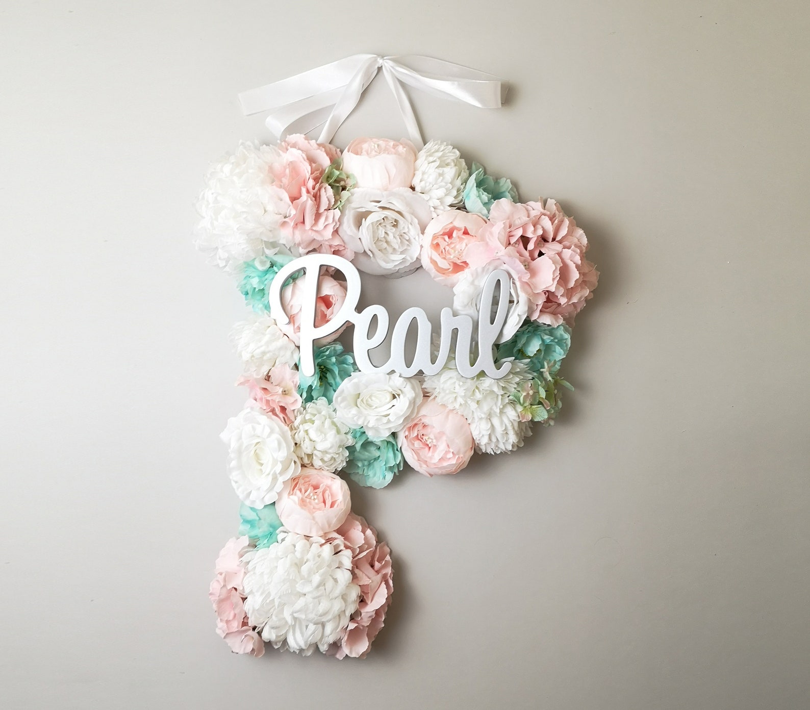 Flower Letters E Flower Letter 13 16 19 | Etsy