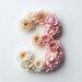Sweet 16 Flower Number Floral Birthday Girl 16 Photo Props Freestanding ...