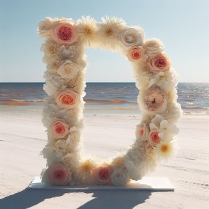 Standing Letters | Flower Bridal Letters | Wedding Background Idea ...