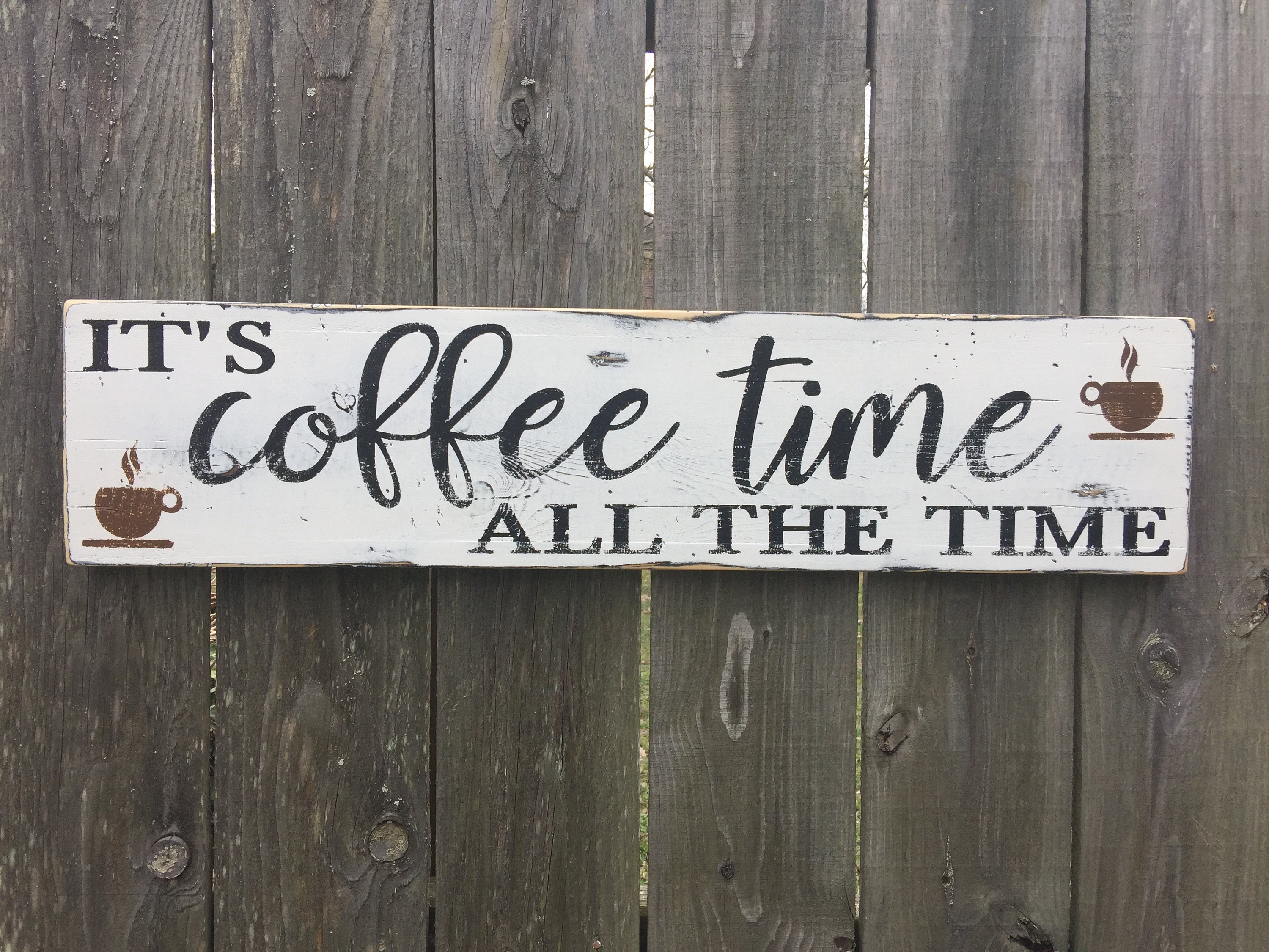 Coffee Sign Its Coffee Time Farmhouse Coffee Sign Coffee - Etsy