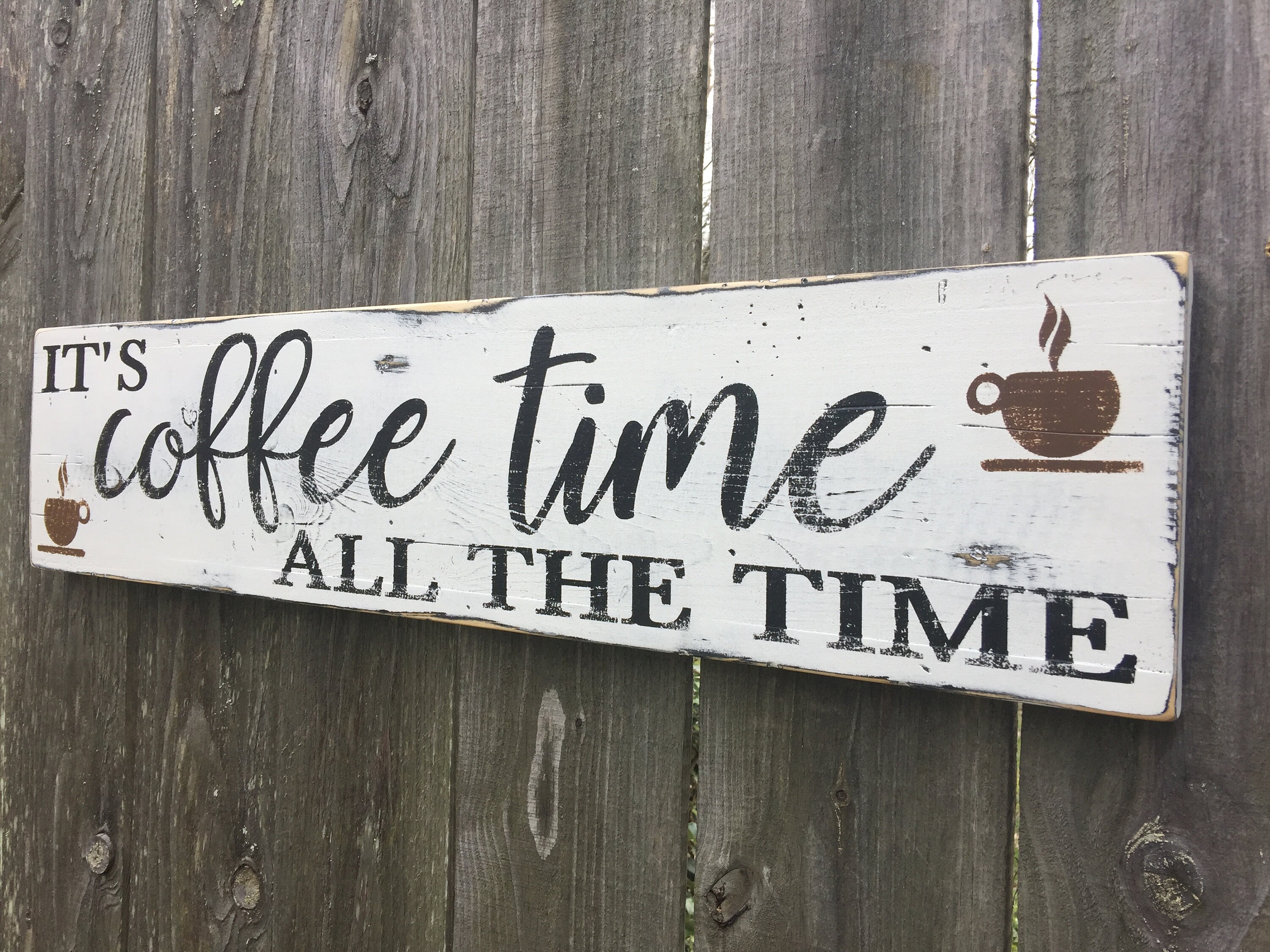 Coffee Sign Its Coffee Time Farmhouse Coffee Sign Coffee - Etsy