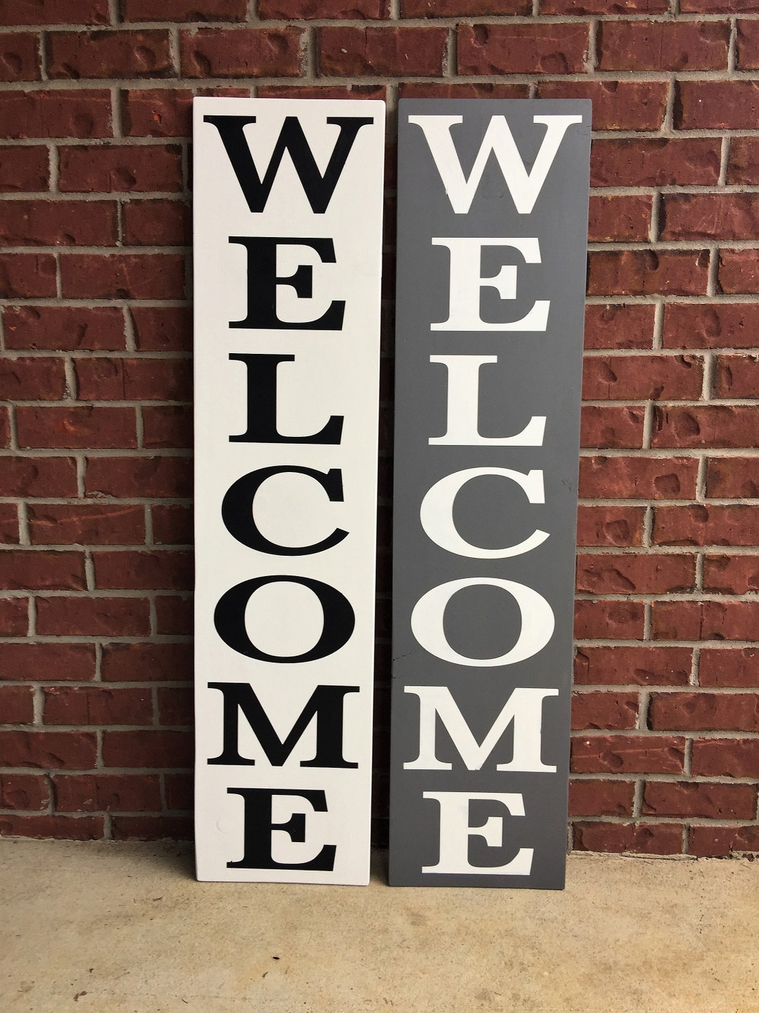 WELCOME SIGN/VERTICAL Welcome Sign/large Welcome Sign/entryway - Etsy