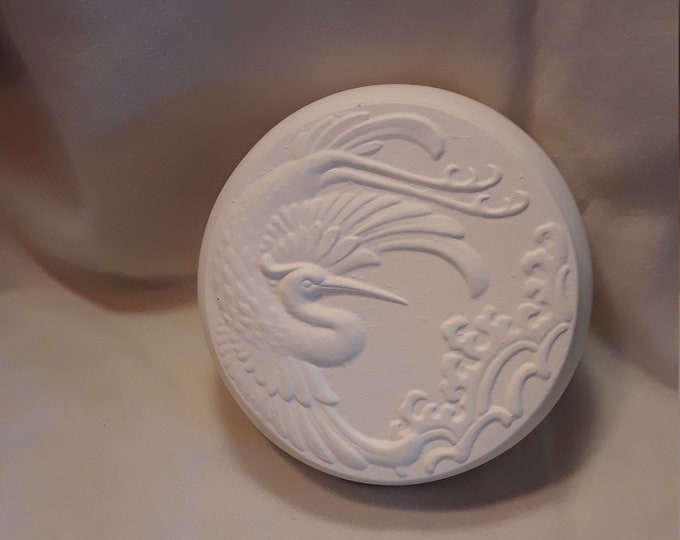 Crane Jewelry Box 6rd. Ready to Paint Ceramic Bisque - Etsy