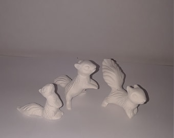 Set of Small Farm Animals 1/2 to 3 High Ceramic Bisque Ready to Paint ...