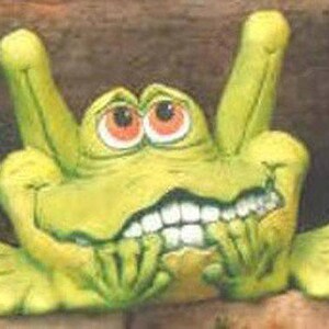 Frustrated Frog 12" Ceramic Bisque Ready to Paint - Etsy