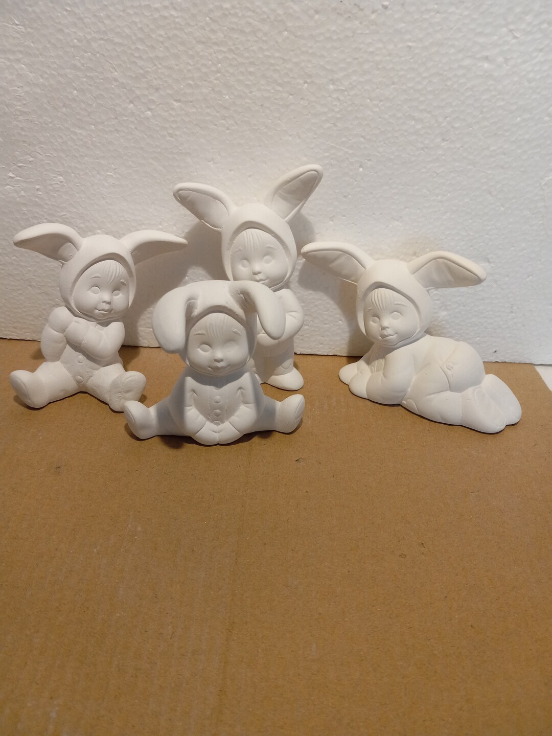 Bunny Tots Set 2 Ready to Paint Ceramic Bisque - Etsy