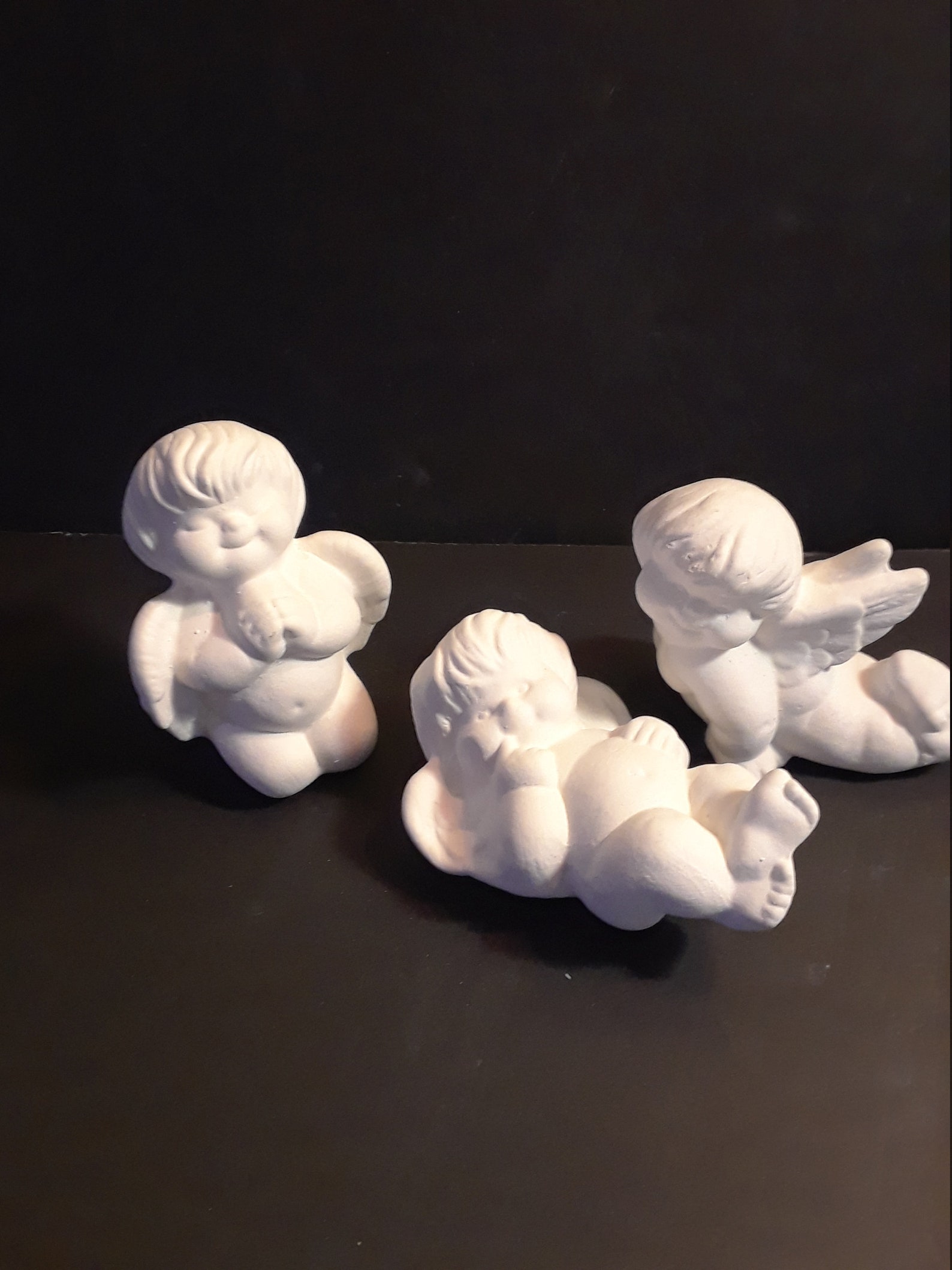 Cherubs 3 Long 2 Tall Ready to Paint Ceramic - Etsy