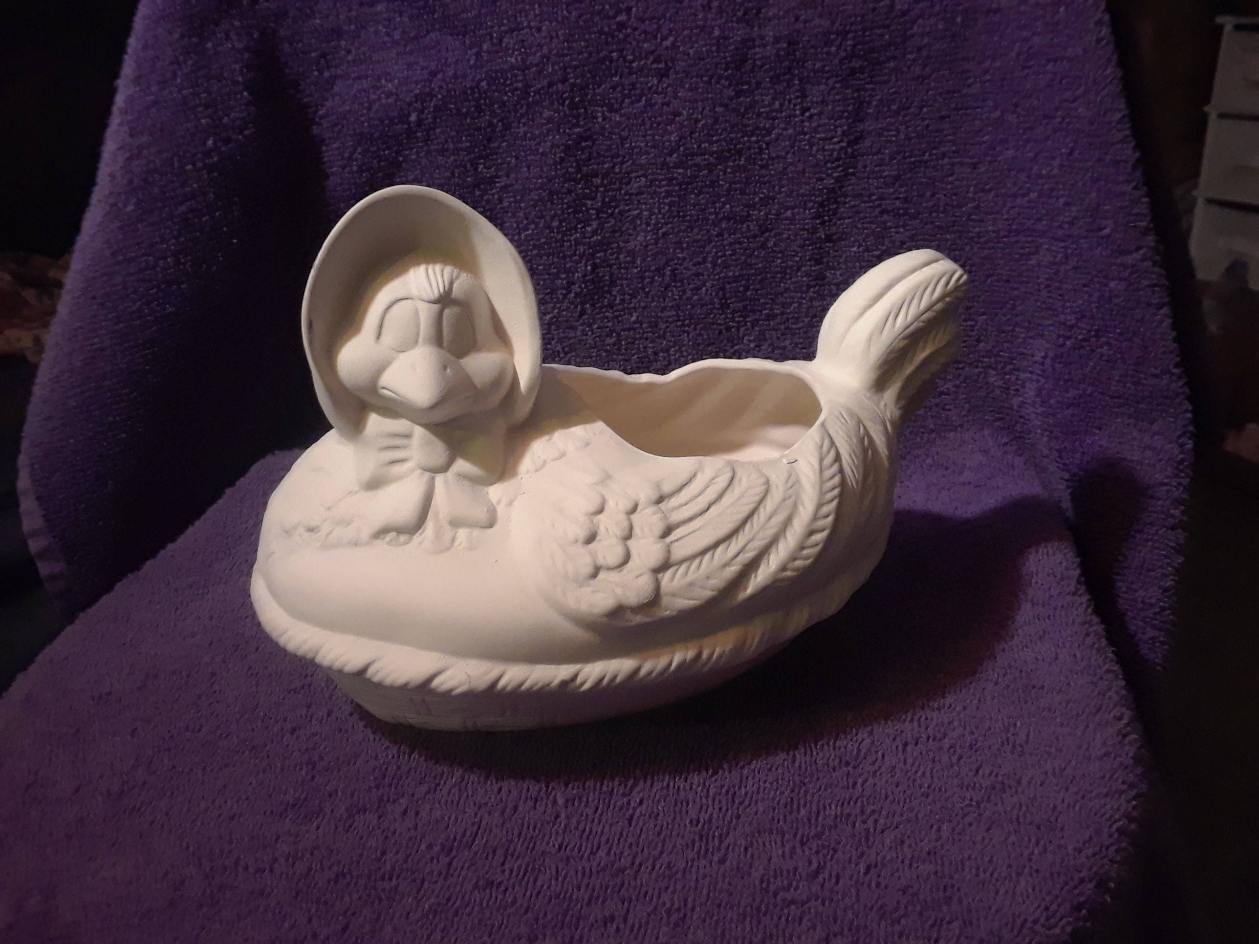 Hen Planter 6" Tall,3"radius Ready to Paint Ceramic Bisque - Etsy