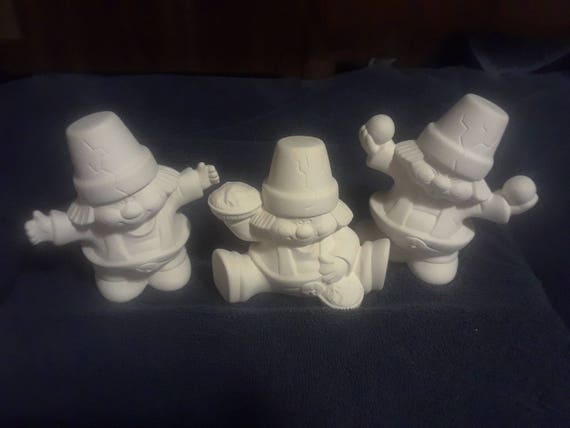 Crack pot clowns 4 tallin ready to paint bisque | Etsy
