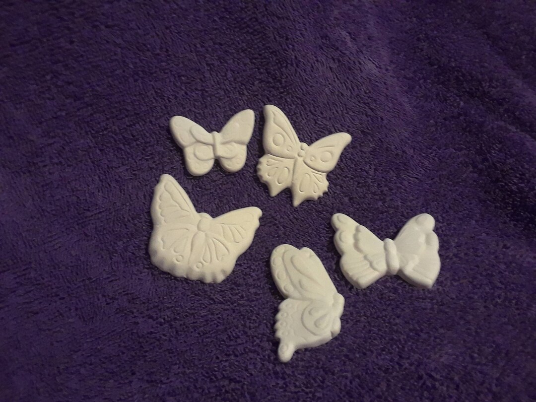 Butterfly Magnets, Ceramic Bisque Ready to Paint - Etsy