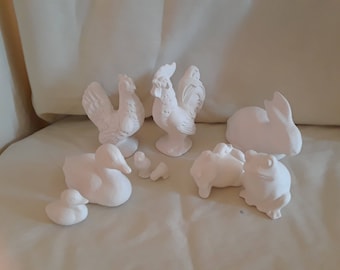 Ceramic Farm Animals - Etsy