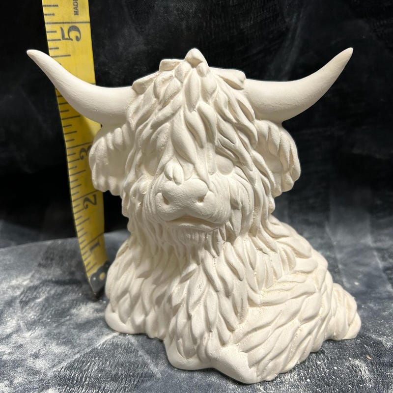 Ceramic Highland Cows to Paint - Etsy