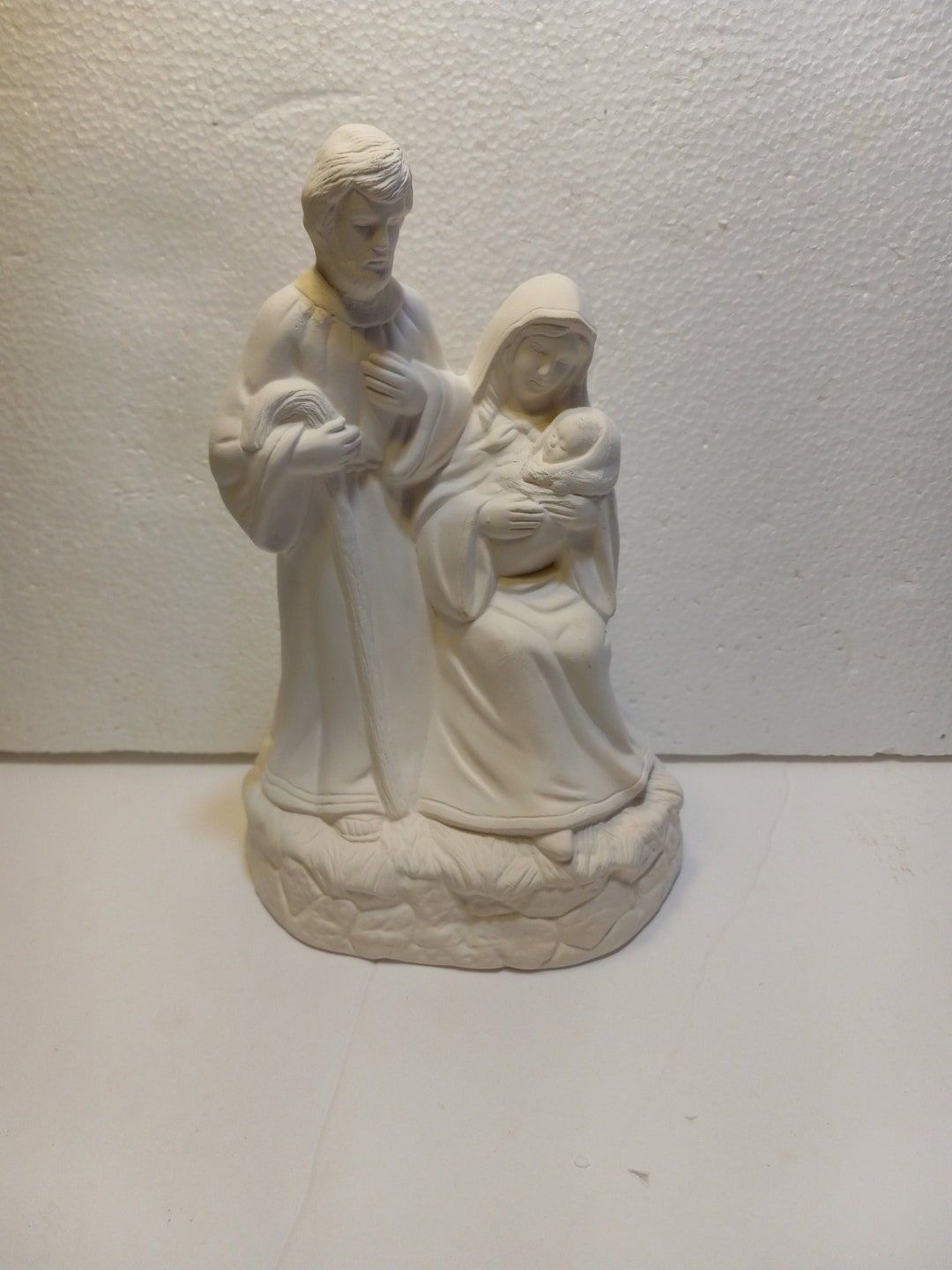 Holy Family 7" Tall 5" Wide Ready to Paint Ceramic Bisque - Etsy