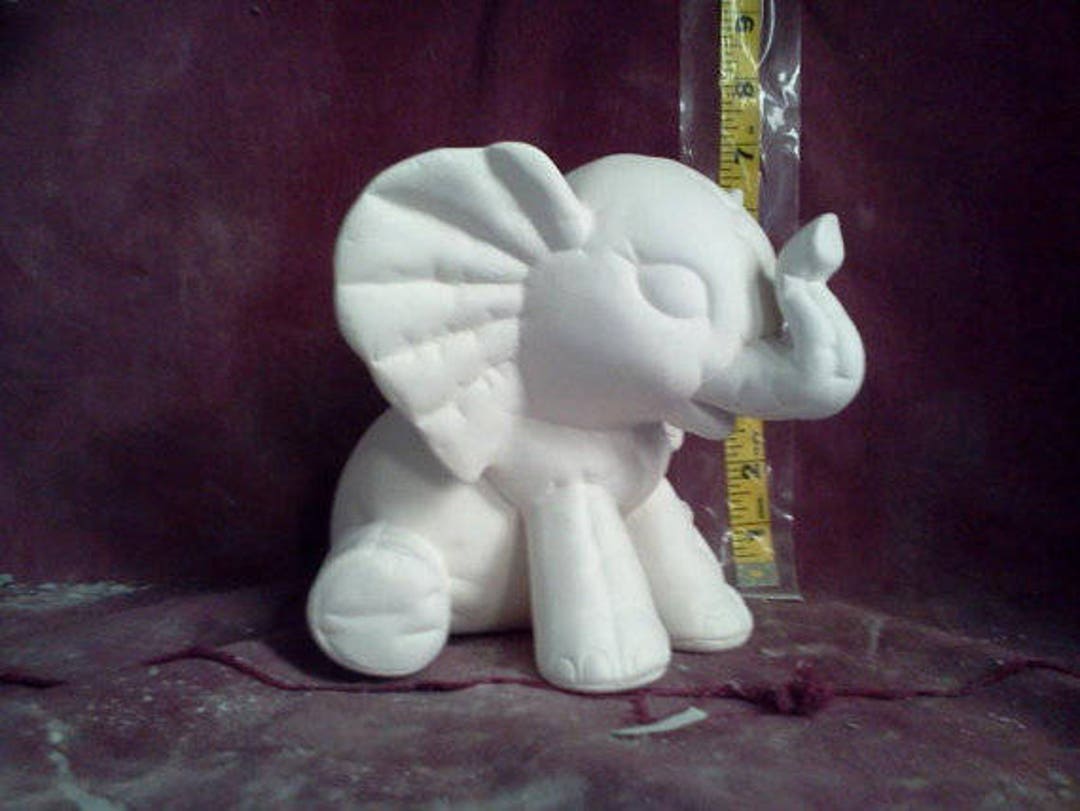 Softy Kimple Elephant 7" Ceramic Bisque Ready to Paint - Etsy