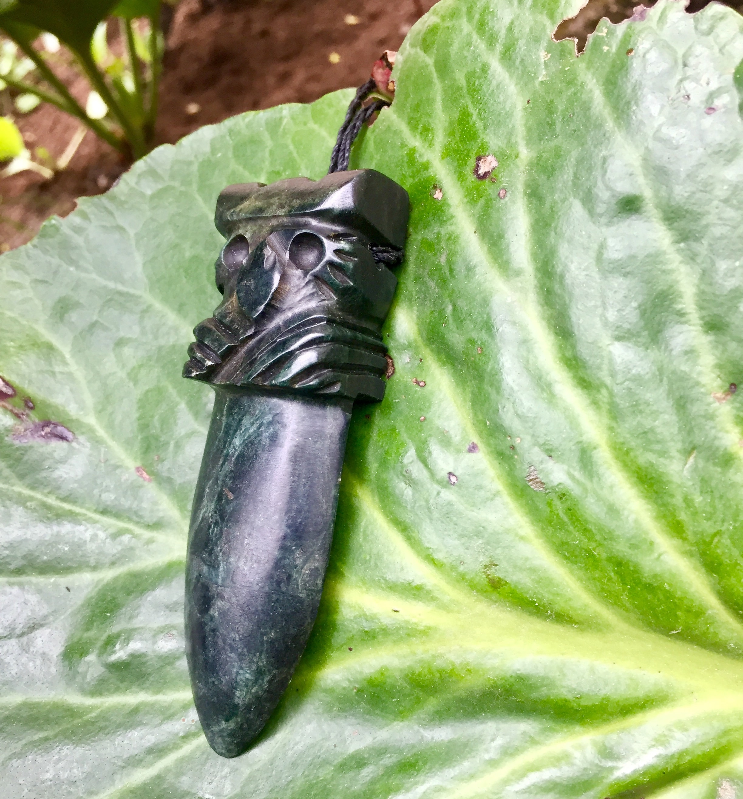 Stunning EXTRA LARGE Natural Mexican Jade Handmade Owl Pendant ...