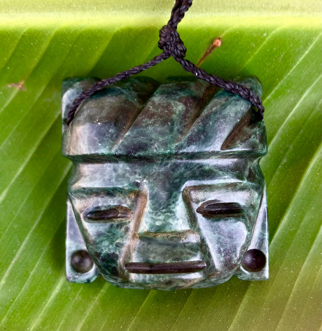 Extra LARGE Genuine Mexican JADE Hand Carved Face - Etsy