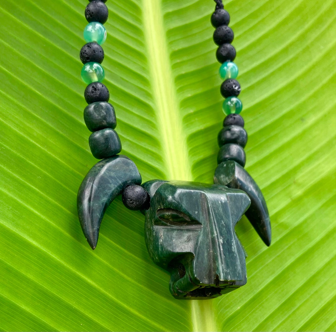 UNIQUE Custom Design Stunning Natural Guatemalan Jade Mexican Design ...