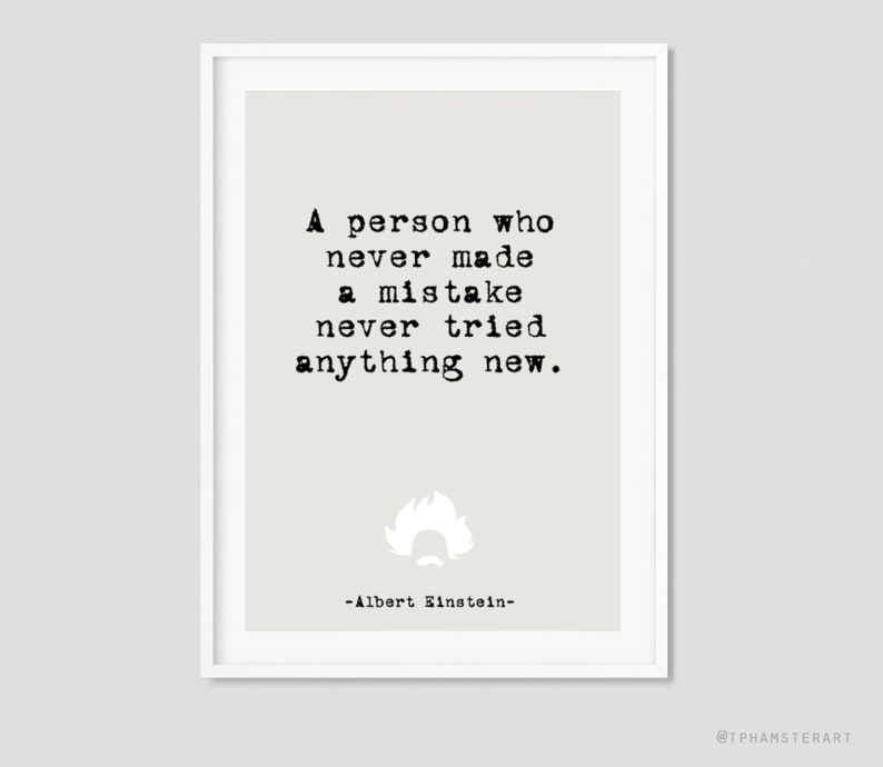 Einstein Quotes Prints Einstein Poster Reader Concept Print - Etsy