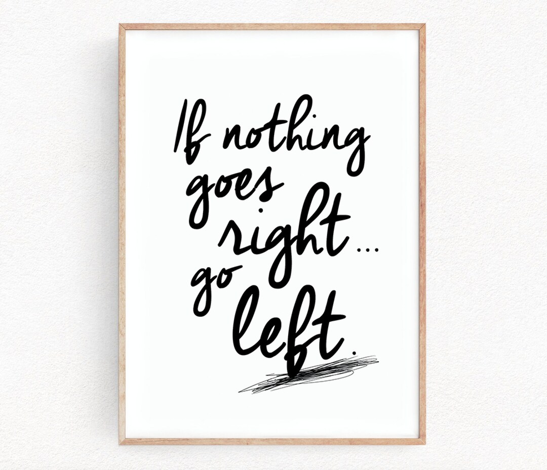 Funny Art Print Quote Poster Typographic Phrase Wall Decor Art Home ...
