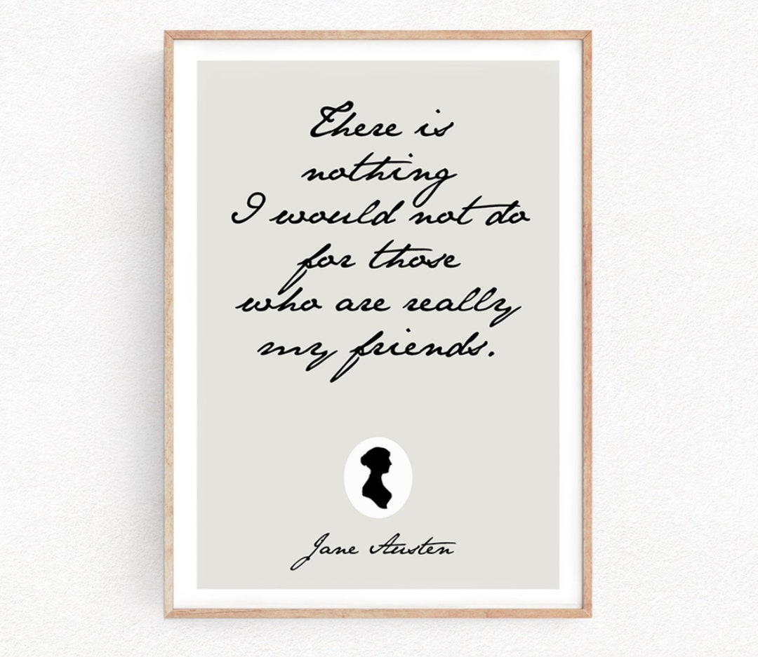 Jane Austen Zitat There is nothing I would not do for those - Etsy.de