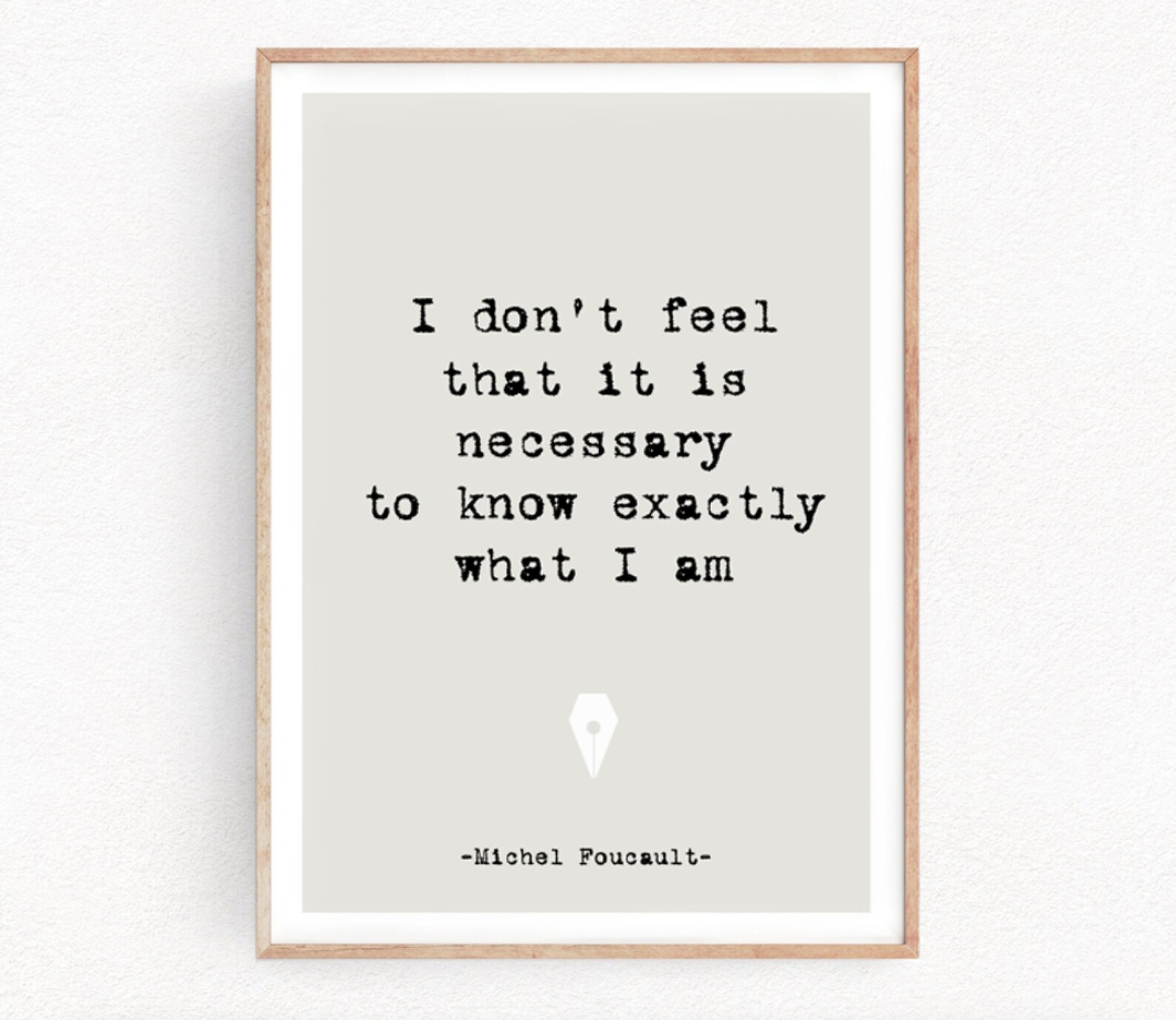 Foucault Quote Print M. Foucault Poster Philosopher Prints - Etsy