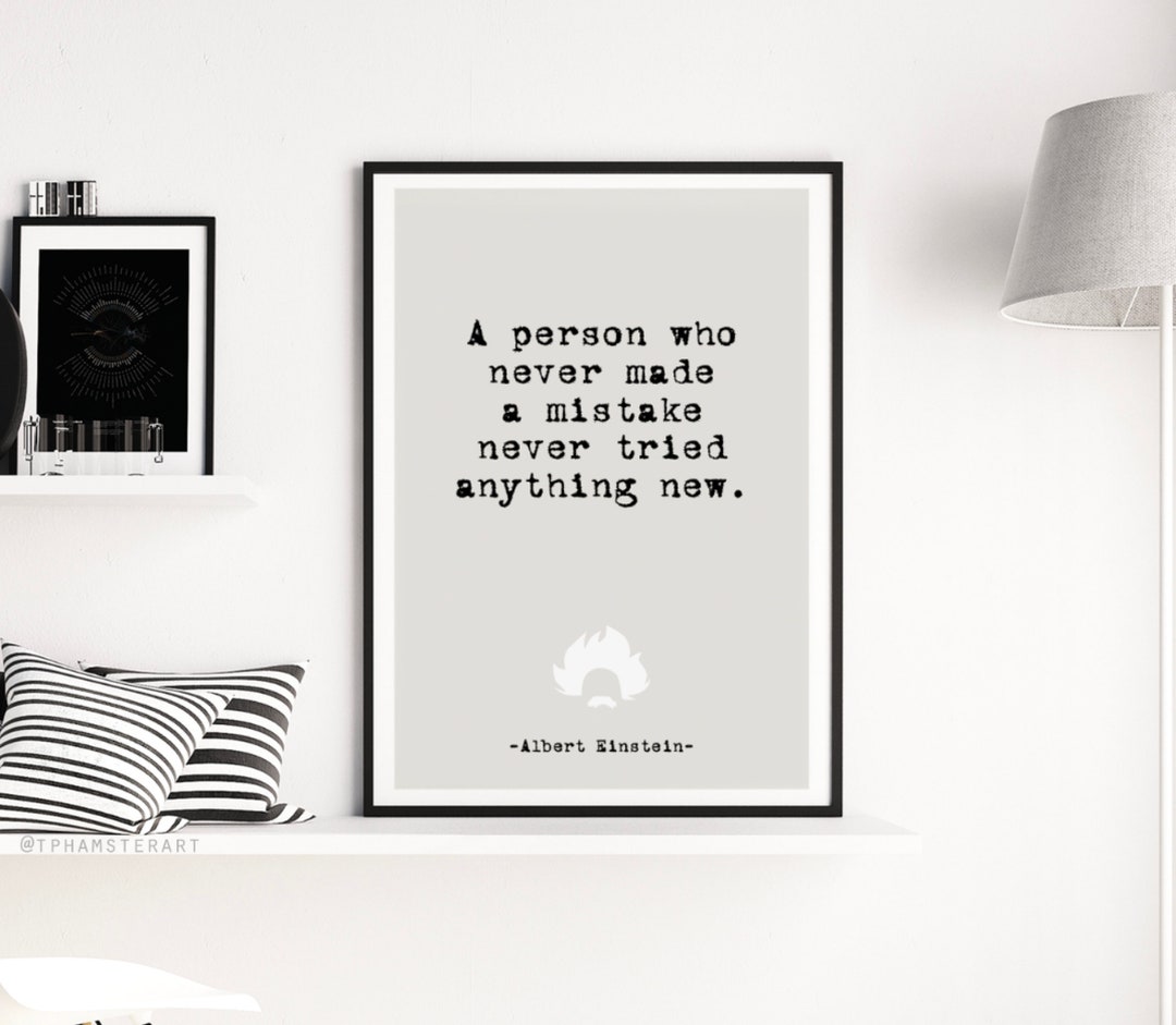 Einstein Quotes Prints Einstein Poster Reader Concept Print Gift Poster ...