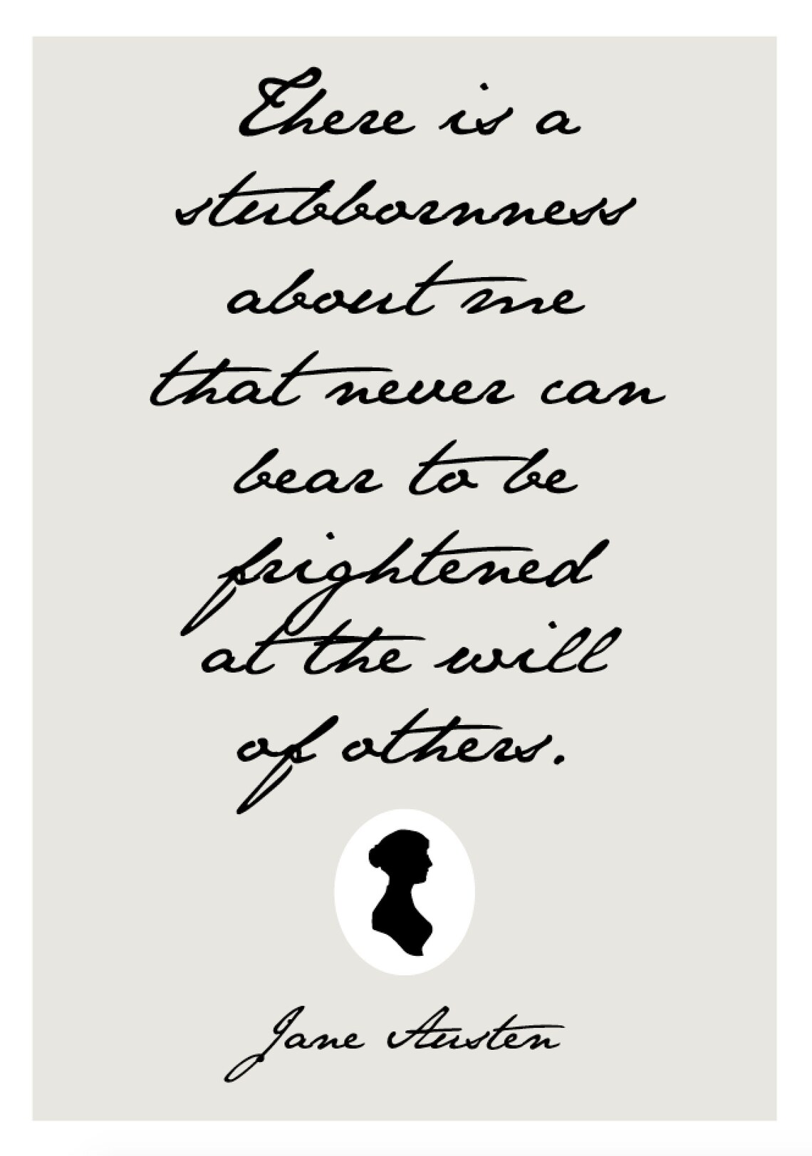 Jane Austen Quote Prints Writter Prints Inspirational Quote Jane Austen ...