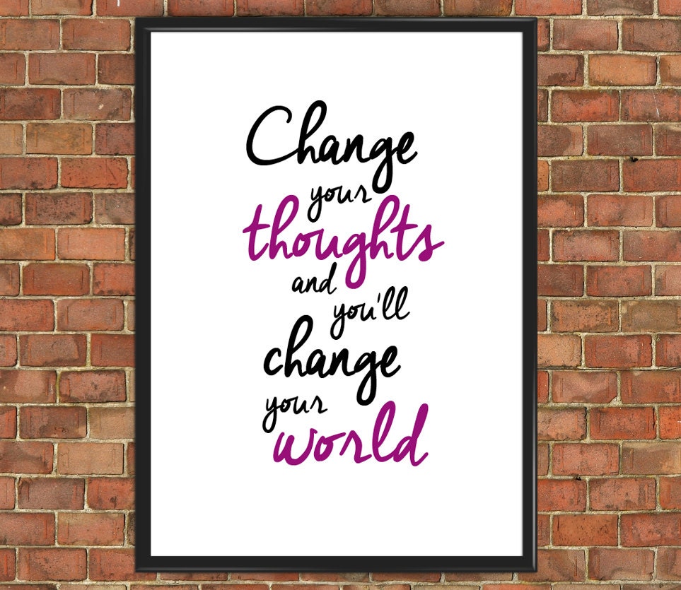 Motivational Poster Typographic Art Print Inspirational Quote | Etsy