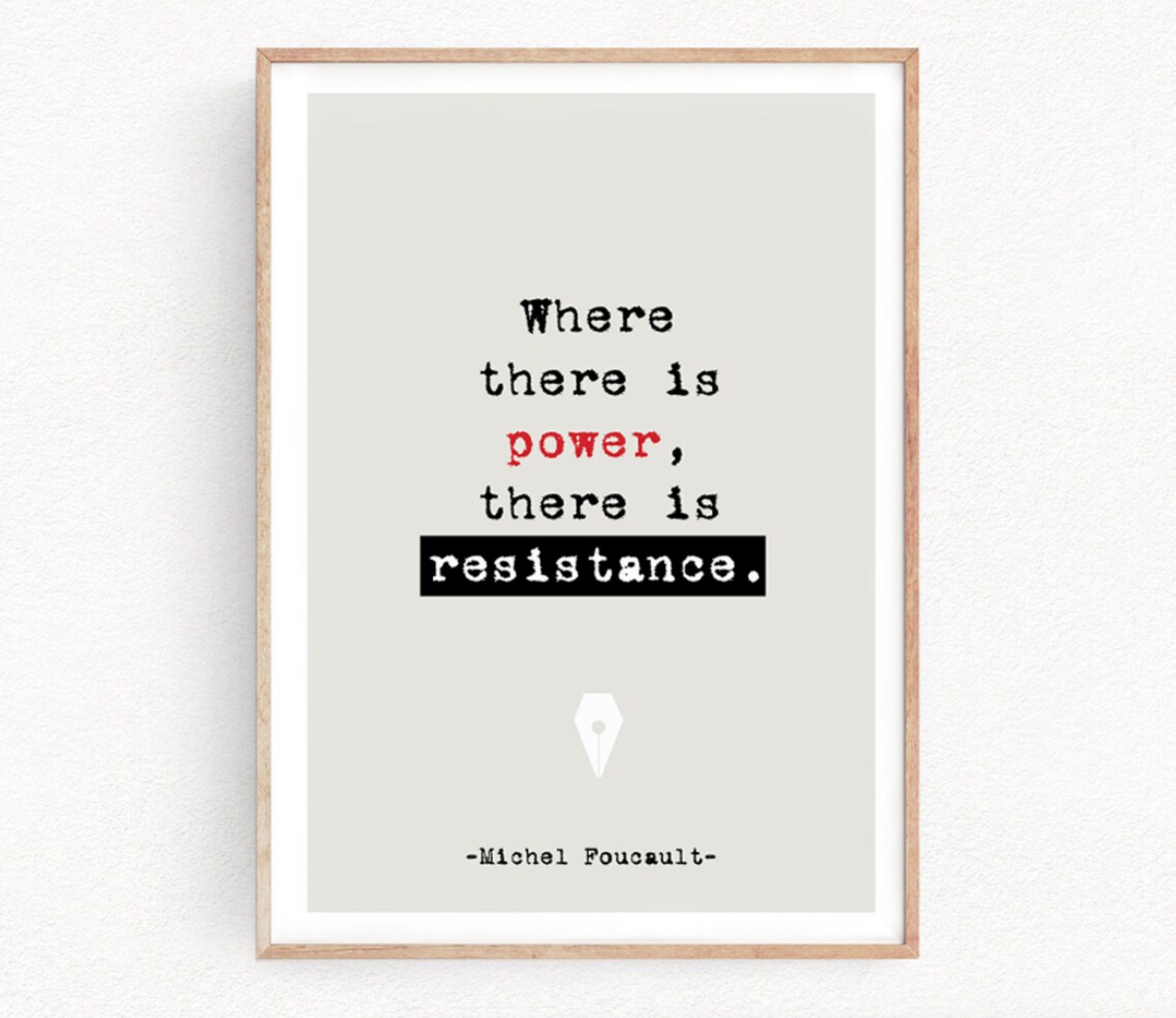 Michel Foucault Quotes Prints Foucault Poster Philosopher Prints ...