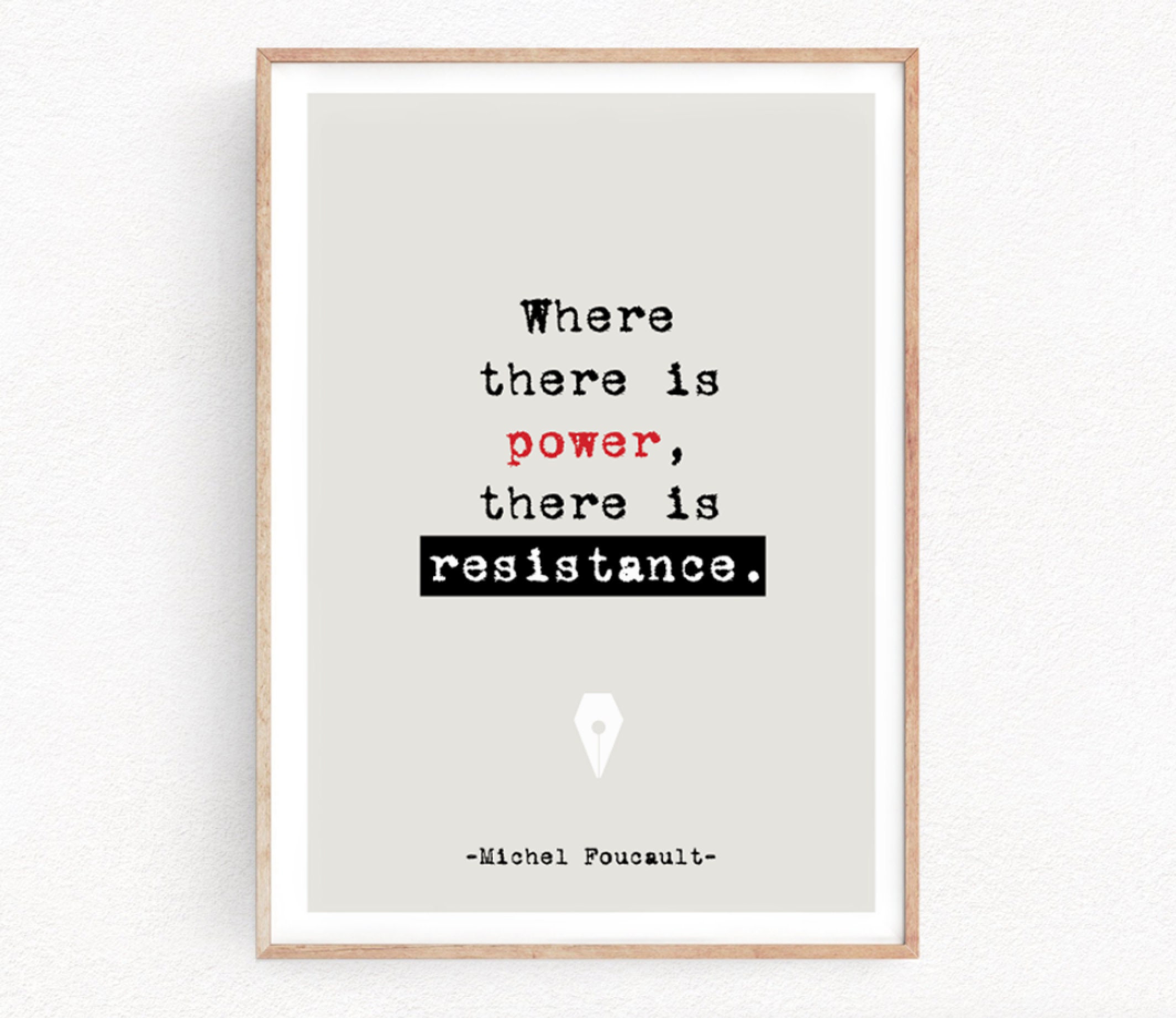 Michel Foucault Quotes Prints Foucault Poster Philosopher Prints ...