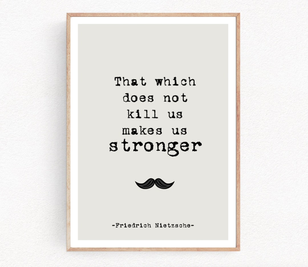 Friedrich Nietzsche Quote Poster Art Print Wall Decor Gift Home Office ...