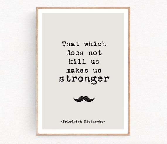 Friedrich Nietzsche Quote Poster Art Print Wall Decor Gift | Etsy