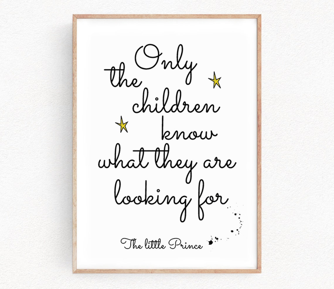 The Little Prince Quote Poster Le Petit Prince Wall Art Art Print Wall ...