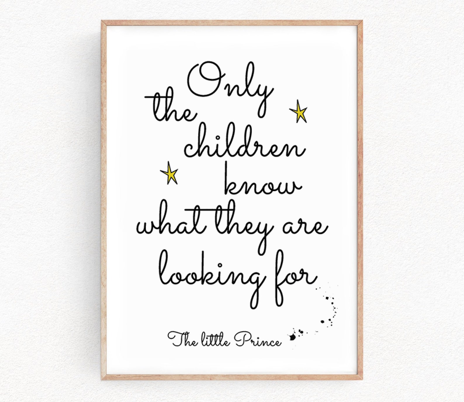 The Little Prince Quote Poster Le Petit Prince Wall Art Art Print Wall ...