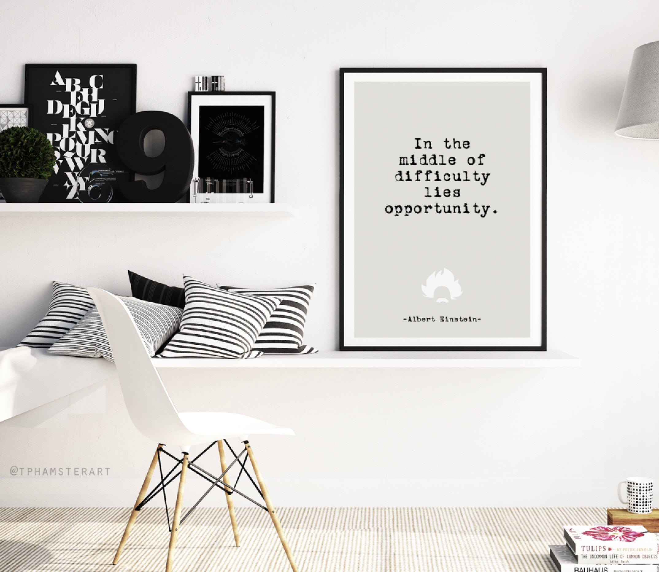 Einstein Quote Poster Scientist Print Einstein Poster Reader - Etsy
