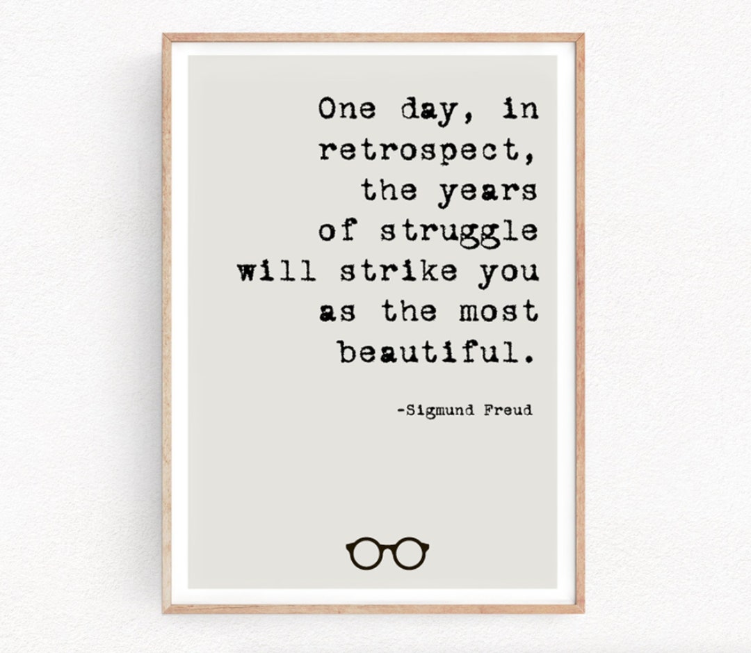 Sigmund Freud Quotes Poster Psychology Art Print Wall Decor Gift Home ...
