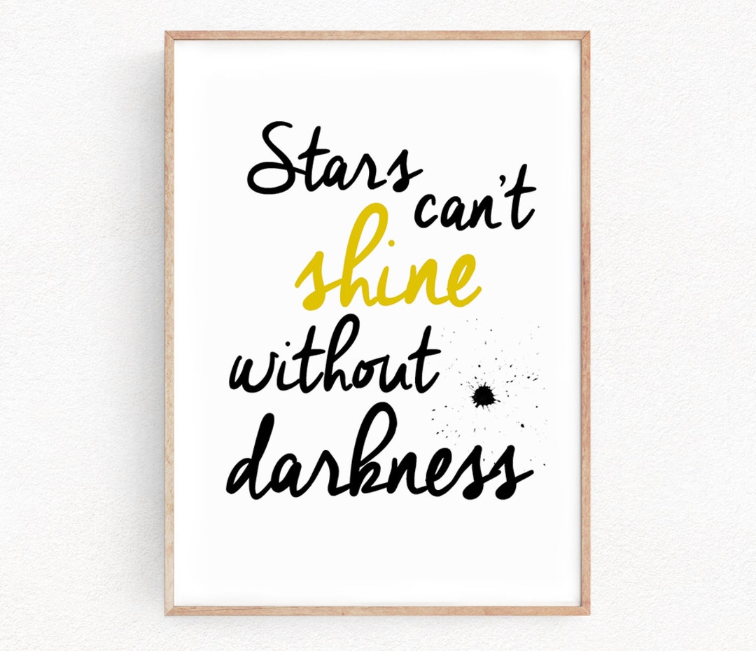 Inspirational Quote Art Print Poster Decor Home Typographic Black and ...