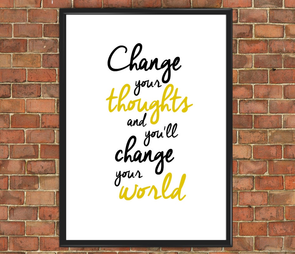 Motivational Poster Typographic Art Print Inspirational Quote | Etsy