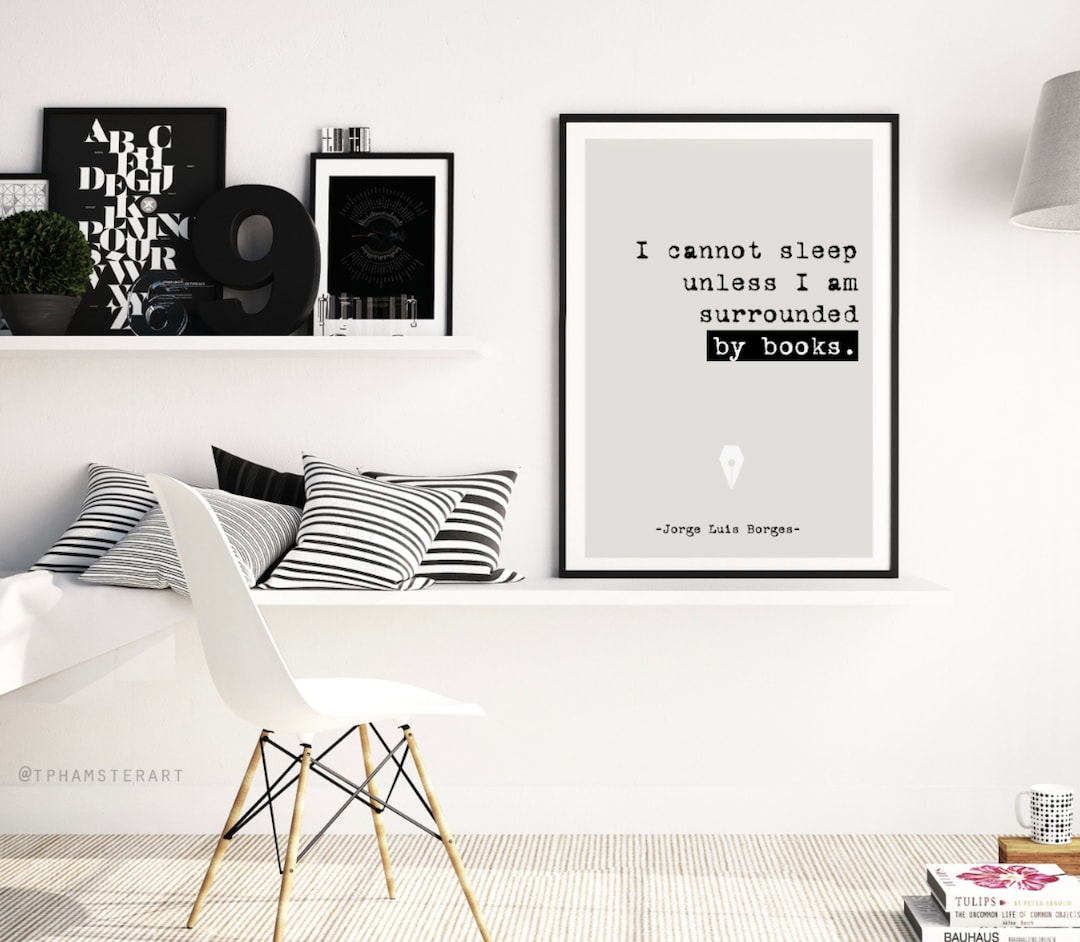 Borges Quote Print Jorge Luis Borges Quote Print Borges Library Quote ...