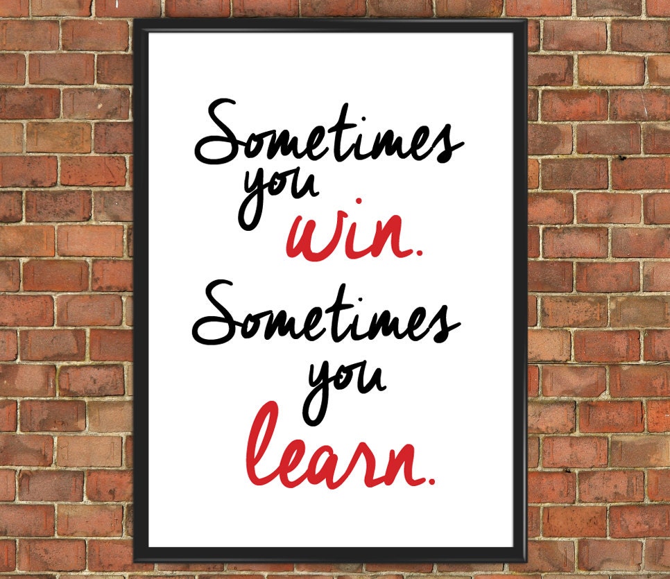 Motivational Quote Poster Inspirational Typographic Art Wall - Etsy