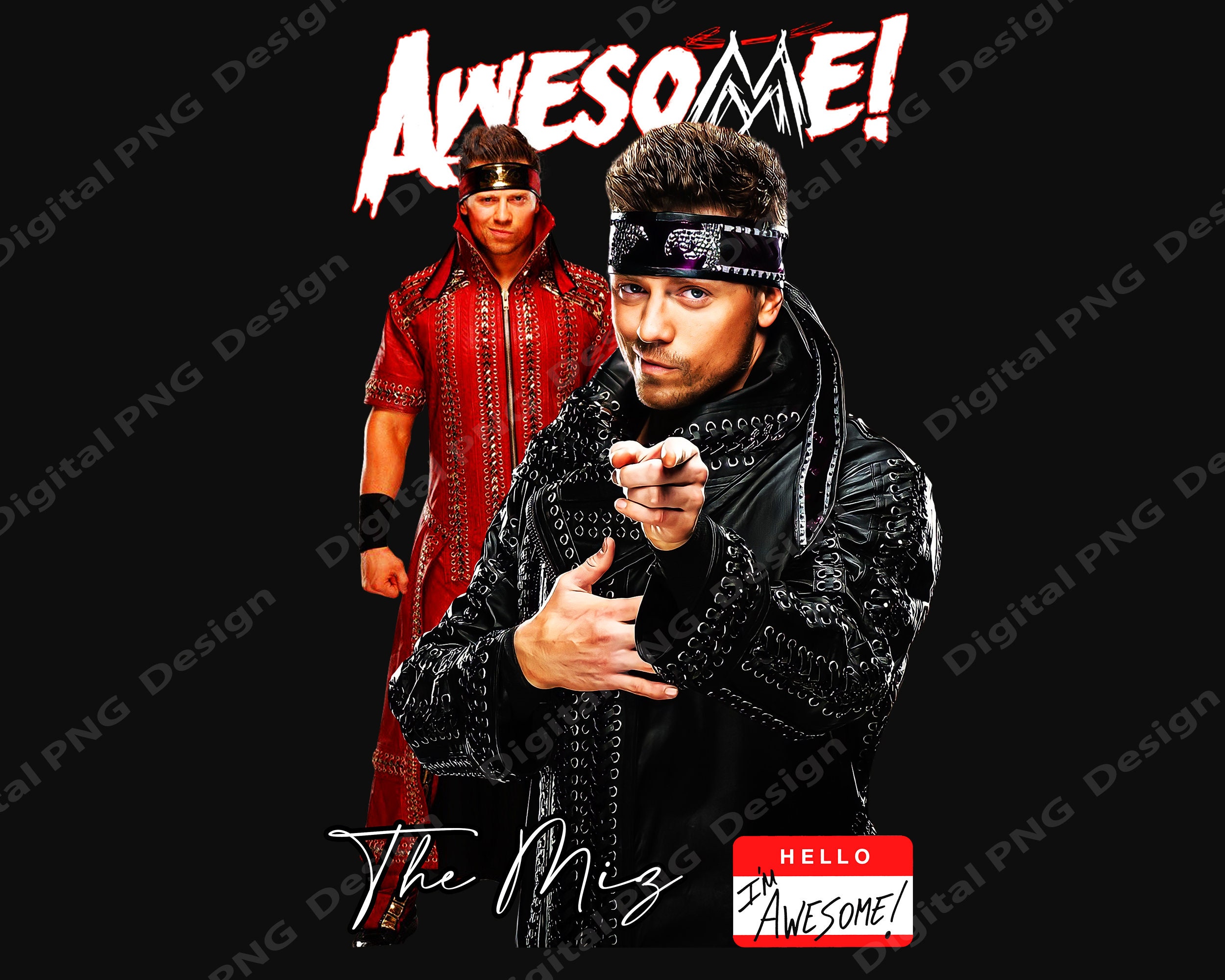 MIZ WWE Png , Instant Download, Digital Files Png - Etsy