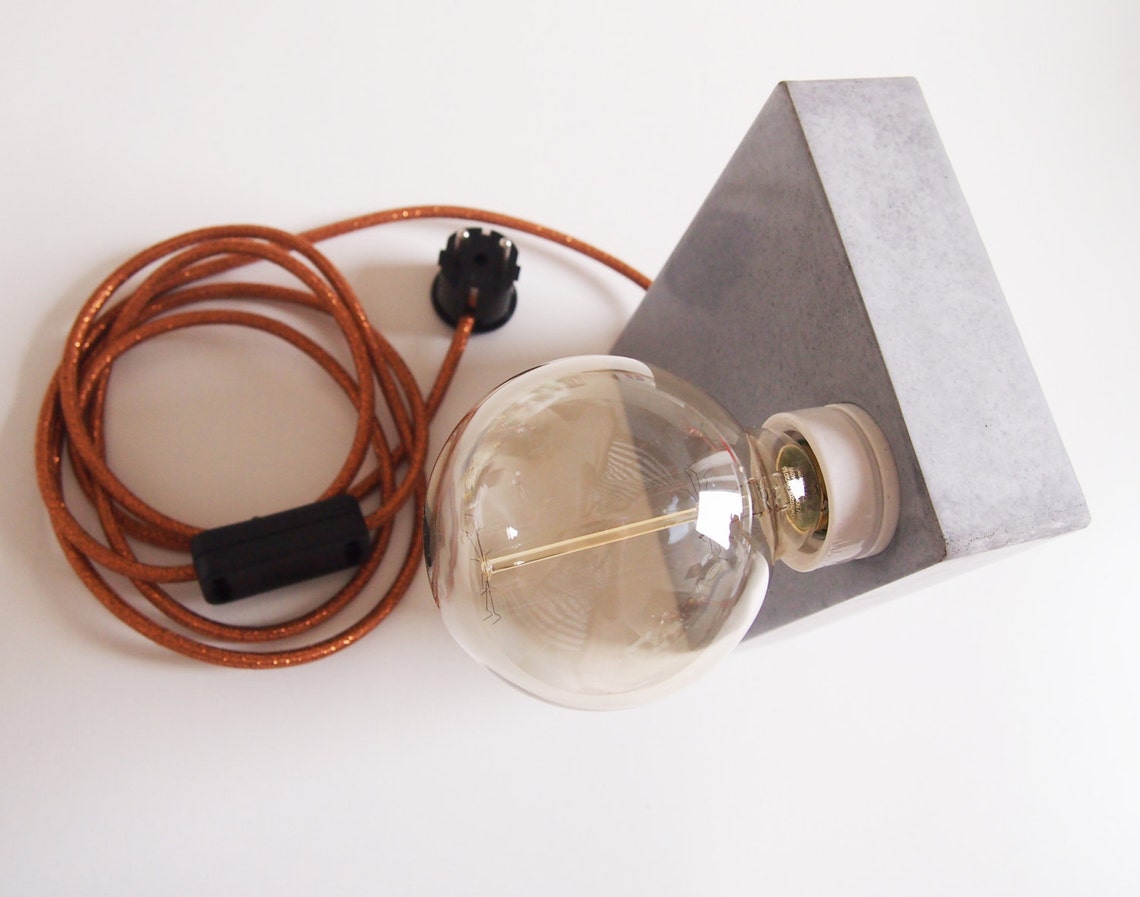 Concrete Lamp Block M - Etsy