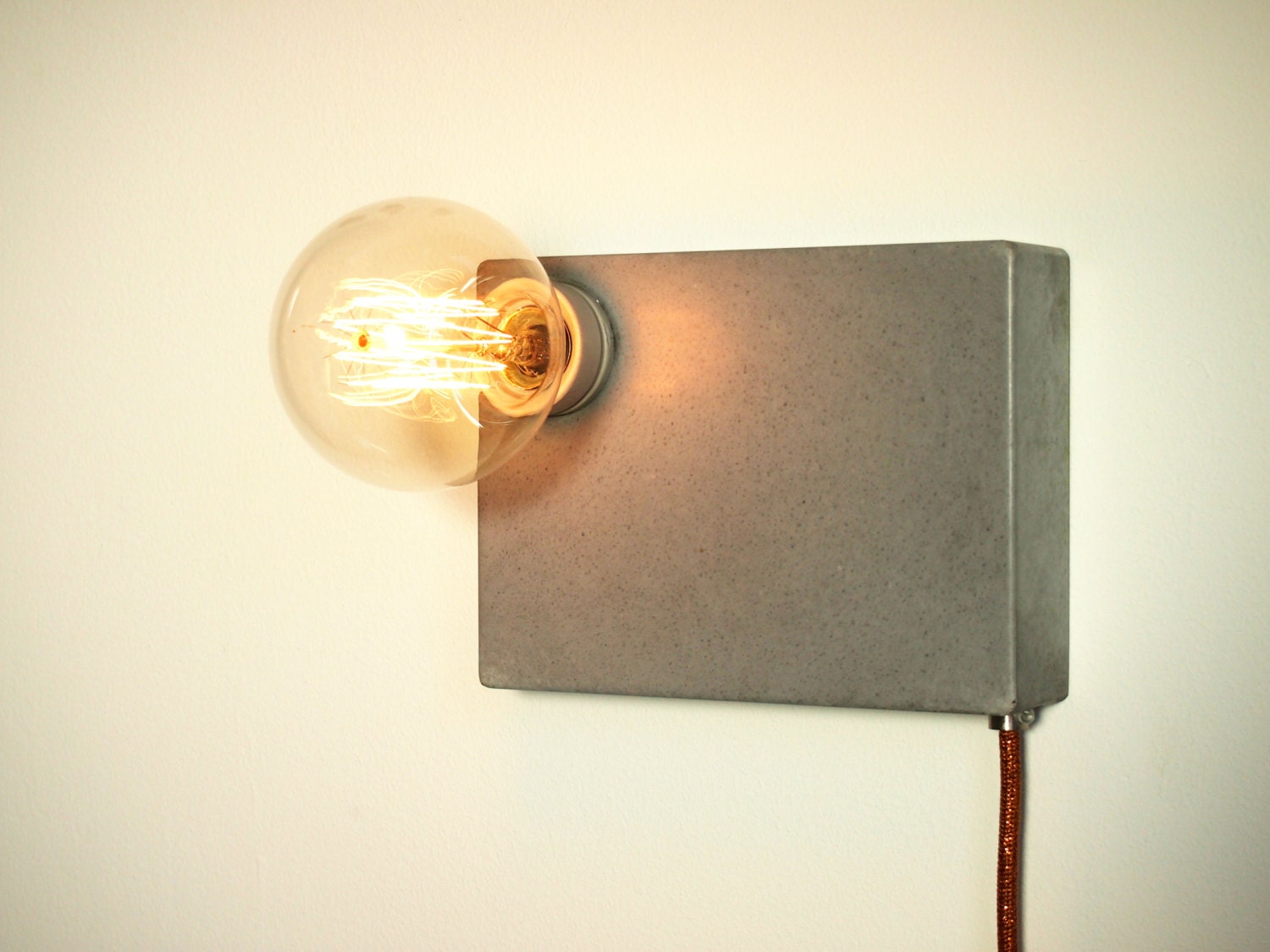 Concrete Lamp Block M - Etsy
