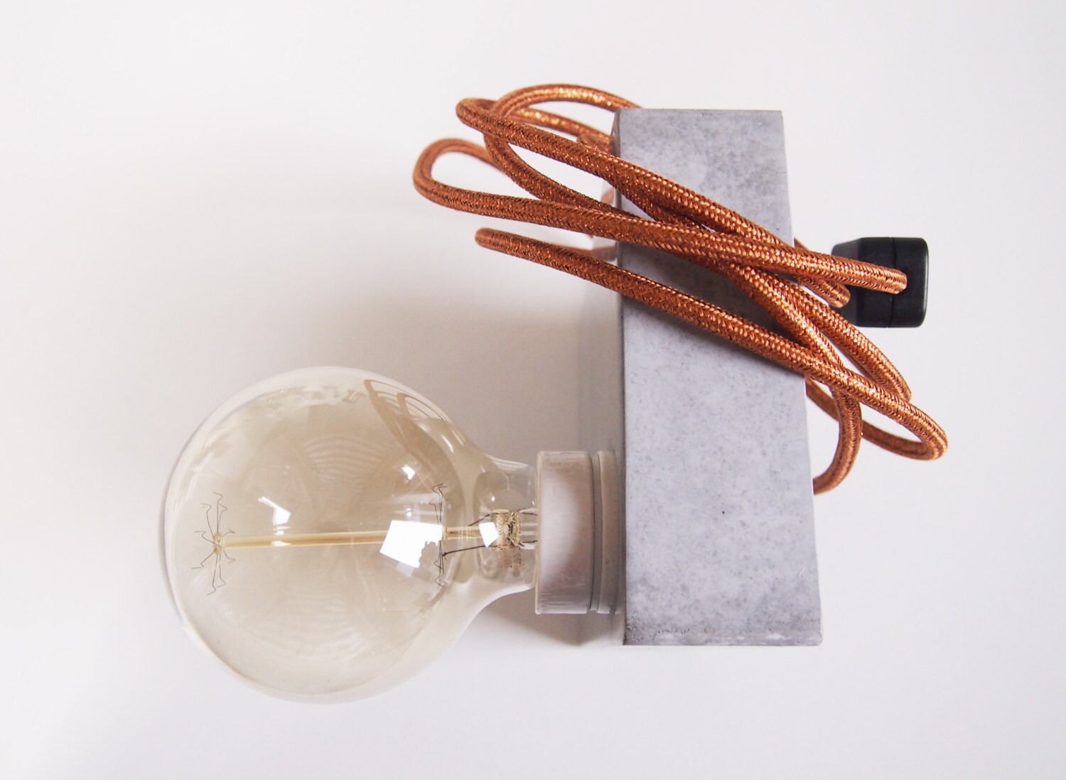 Concrete Lamp Block M - Etsy